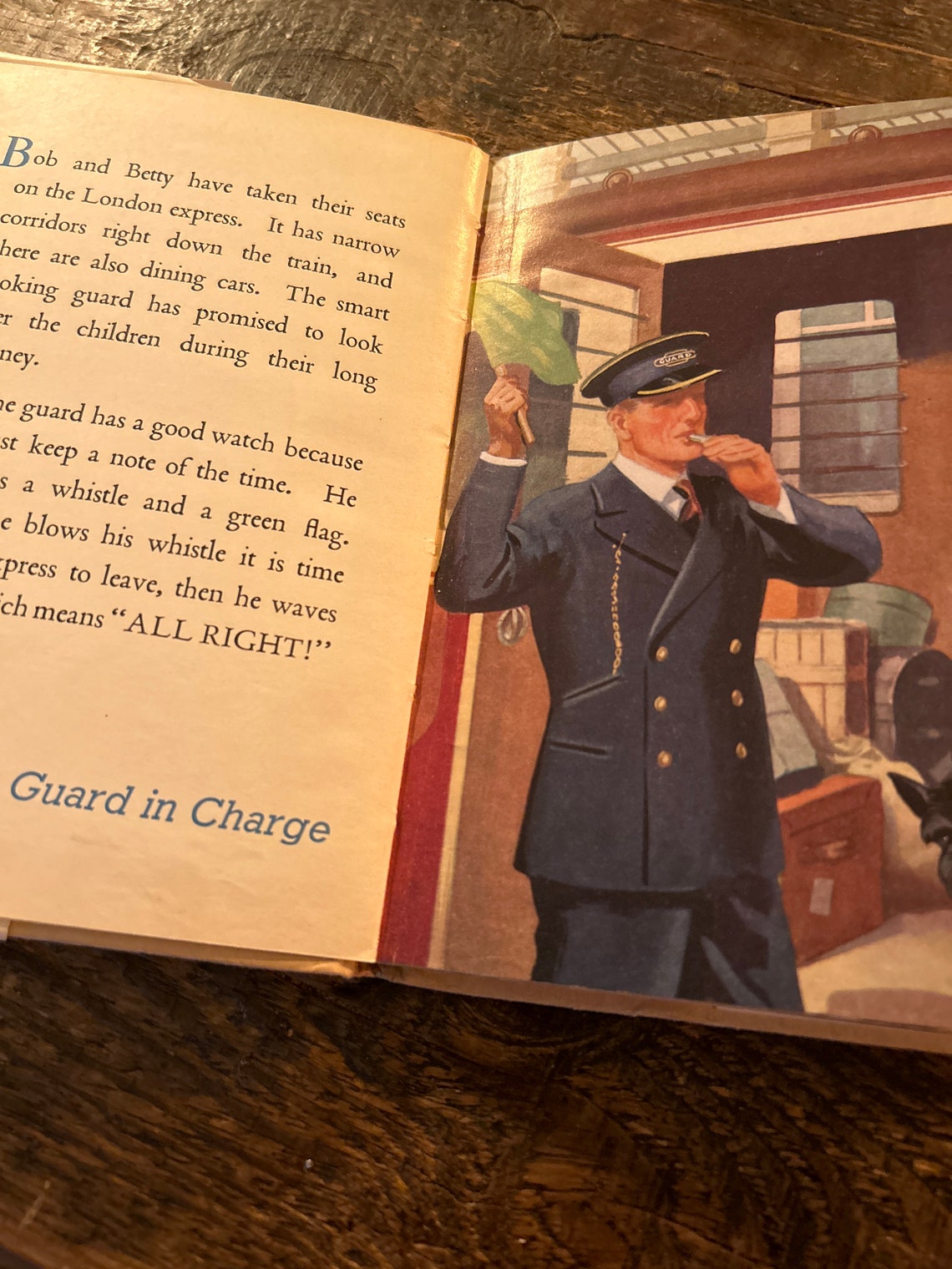 Antique Train Book Ladybird in the Train With Uncle Mac Derek Mcculloch ...