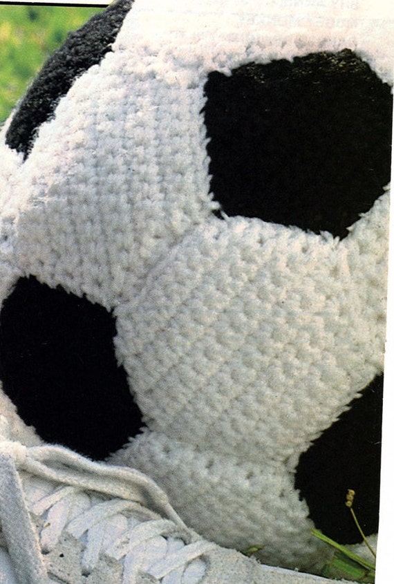 Full size soccer ball pillow let the kids play ball and | Etsy