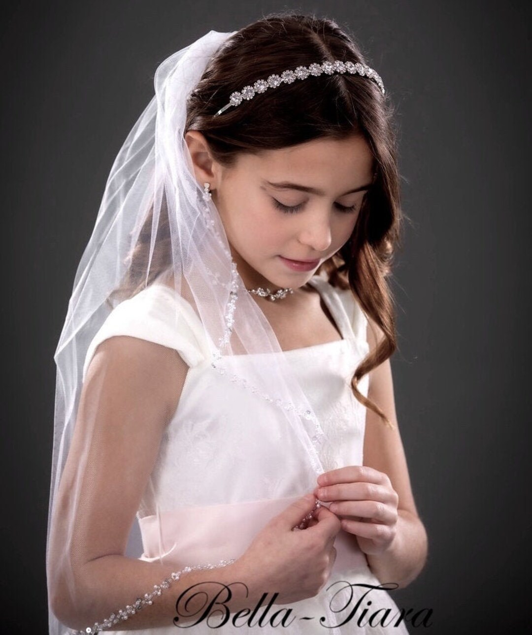 Communion Headband Rhinestone Communion Headband Communion - Etsy