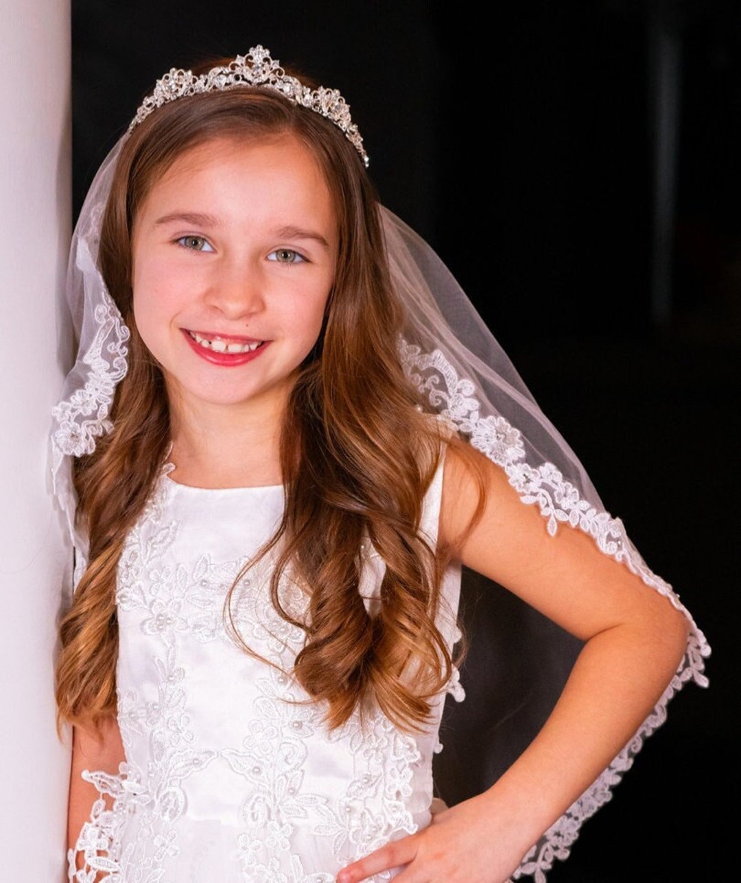 Crystal Communion Tiara, Swarovski Crystal Communion Tiara, First ...