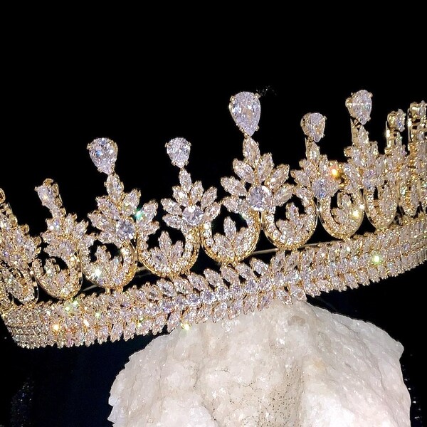 Gold Wedding Tiara - Etsy