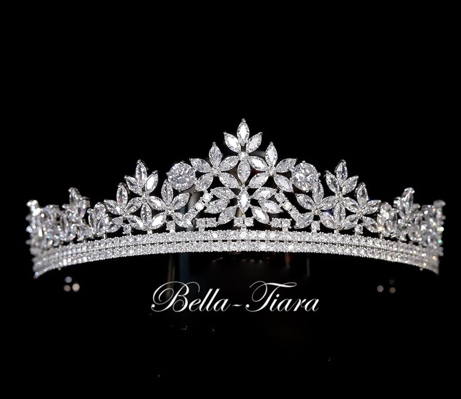 Swarovski Crystal Bridal Tiara Crystal Wedding Tiara Wedding | Etsy
