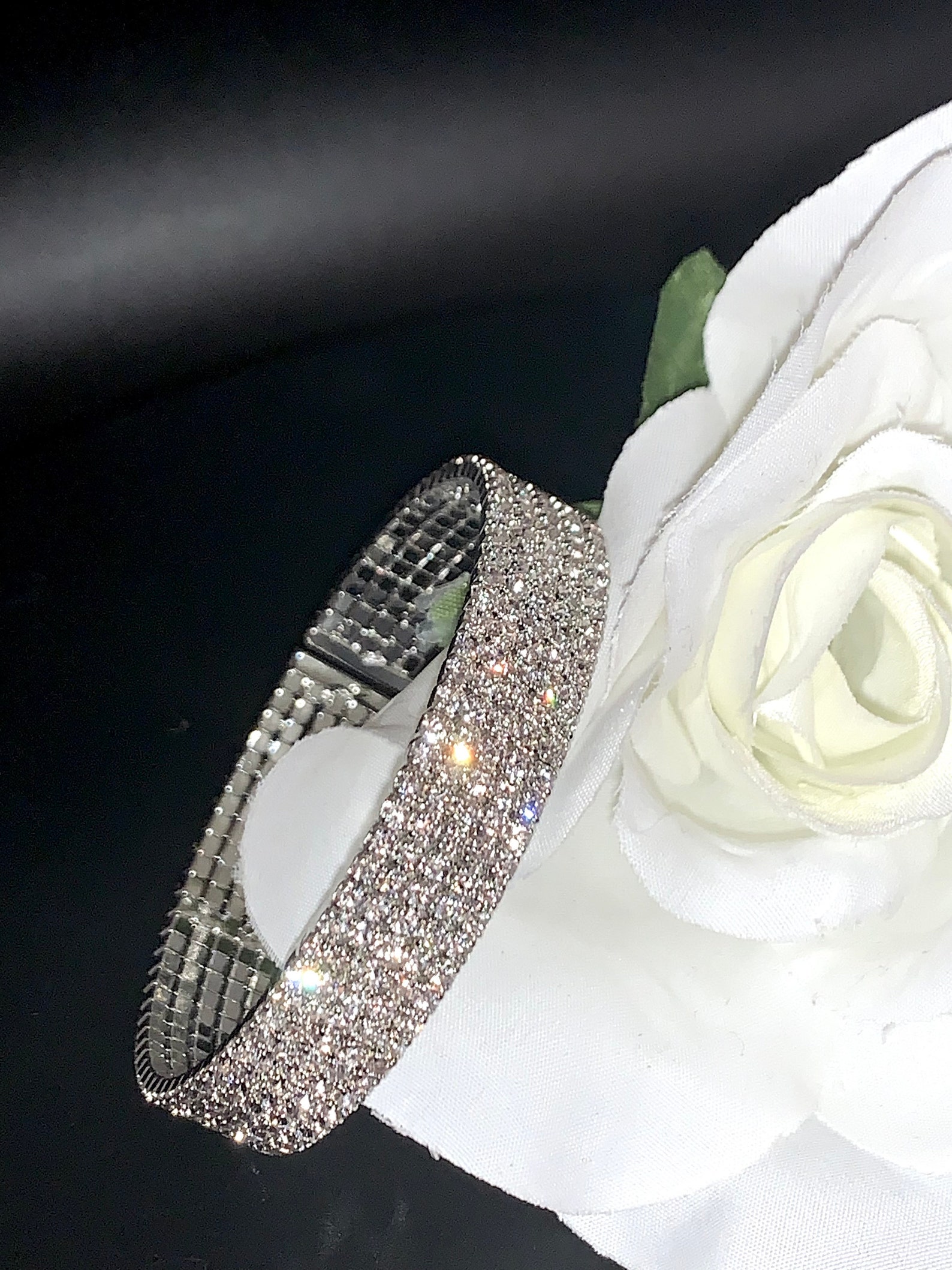 Swarovski Crystal Cuff Bracelet Wedding Bracelet Swarovski | Etsy