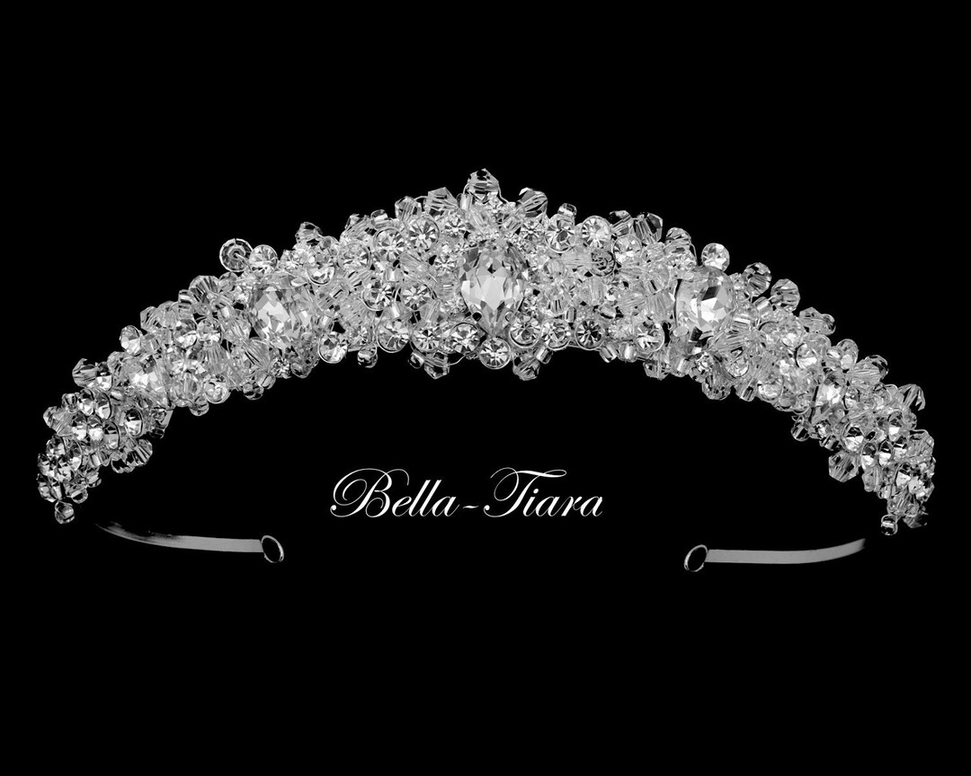 Crystal Wedding Tiara, Tiara, Bridal Tiara, Wedding Tiara, Swarovski ...