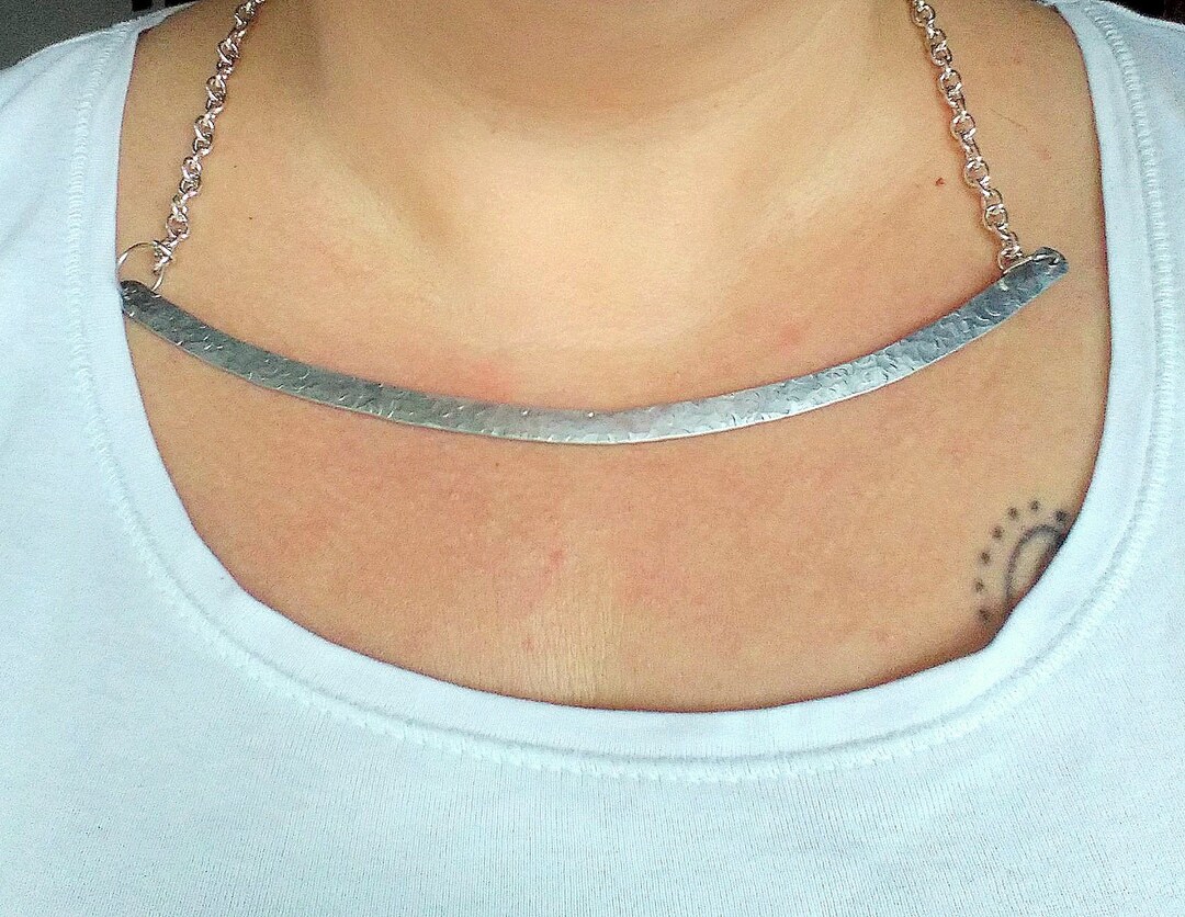 Statement Aluminium Necklace for Women. Contemporary Aluminum Jewelry ...