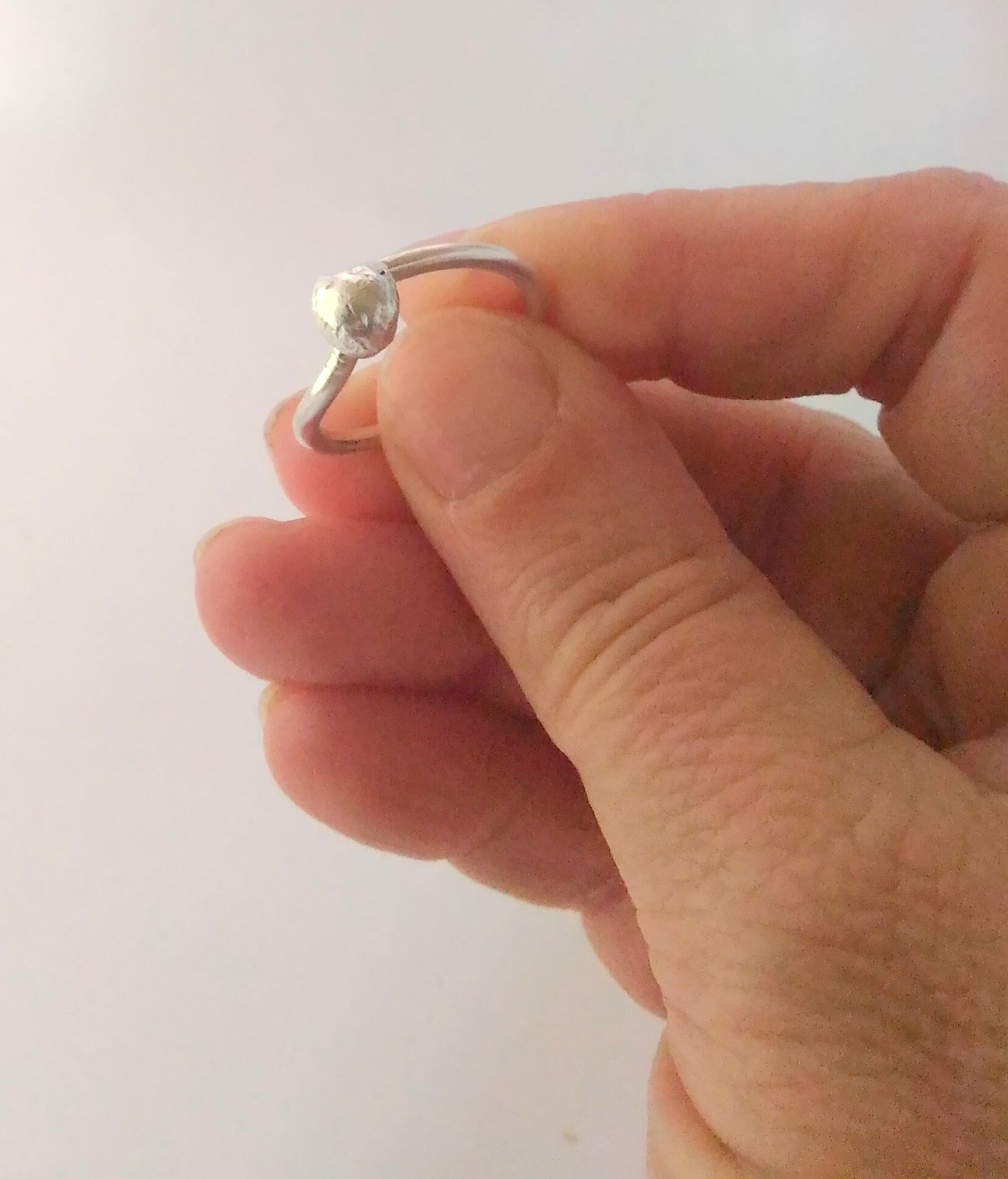 Alternative Engagement Ring. Unconventional Simple Promise - Etsy