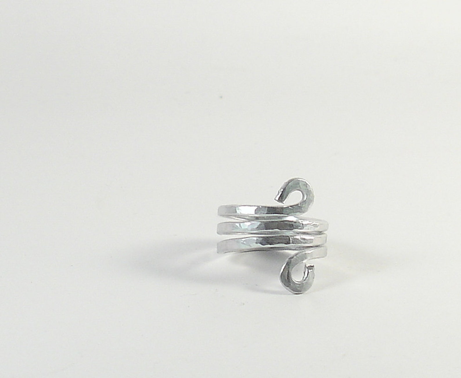 Big Wrapped Aluminium Ring. Lightweight Rings for Women. Contemporary ...