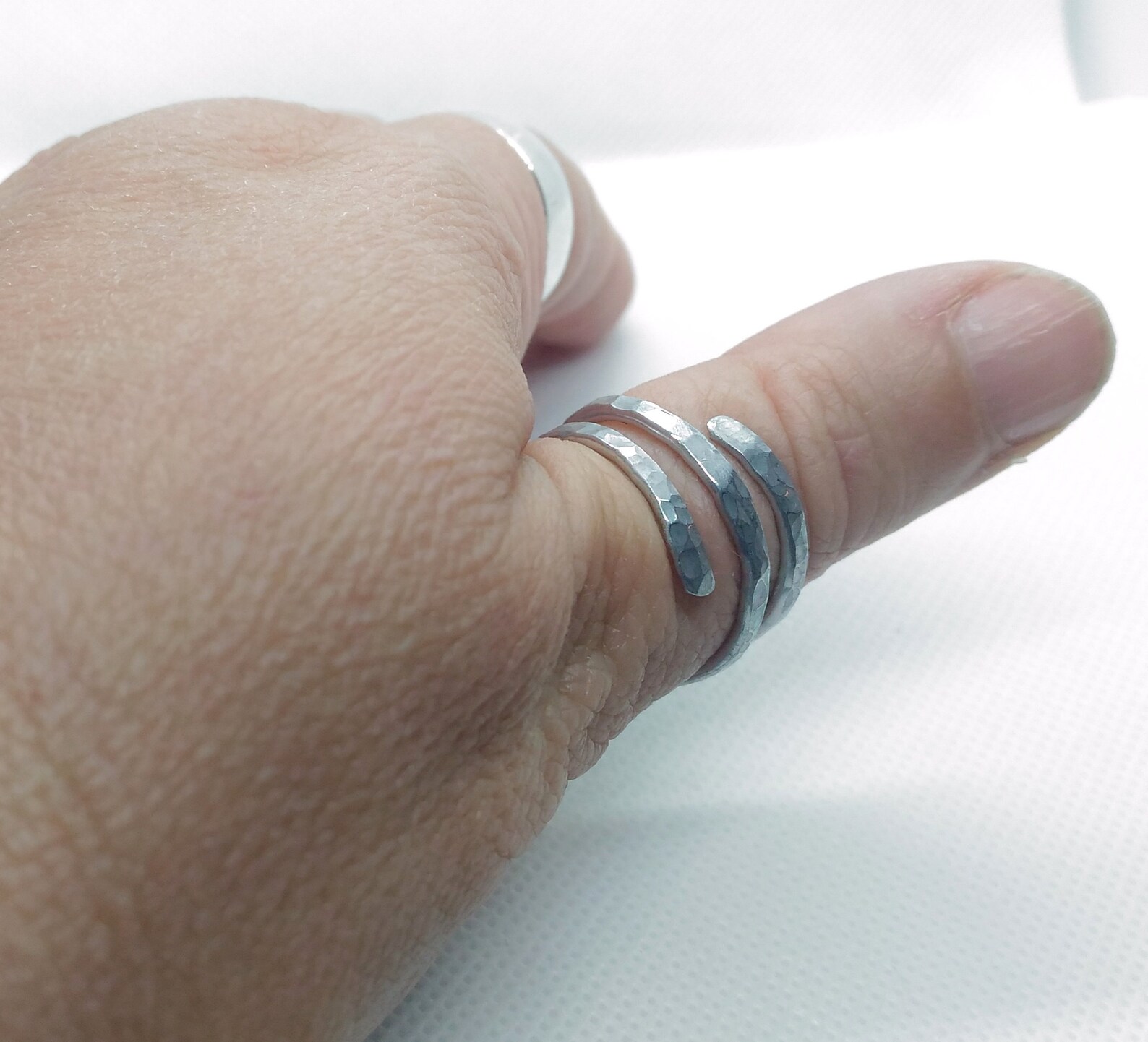 Wrap Aluminum Ring. Thumb Rings for Women. Contemporary Aluminium ...