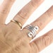 Big Wrapped Aluminium Ring. Lightweight Rings for Women. Contemporary ...