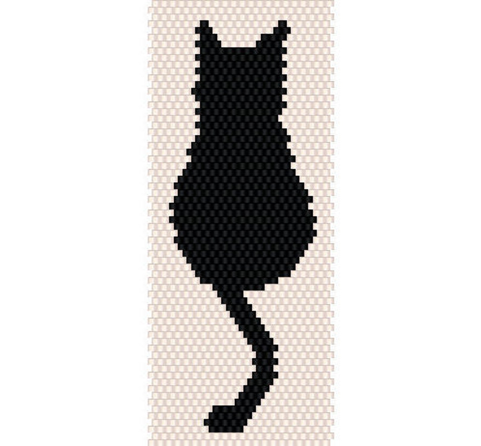 Brick Stitch Pattern. Cat Bracelet. Downloadable Beading Pattern for a ...