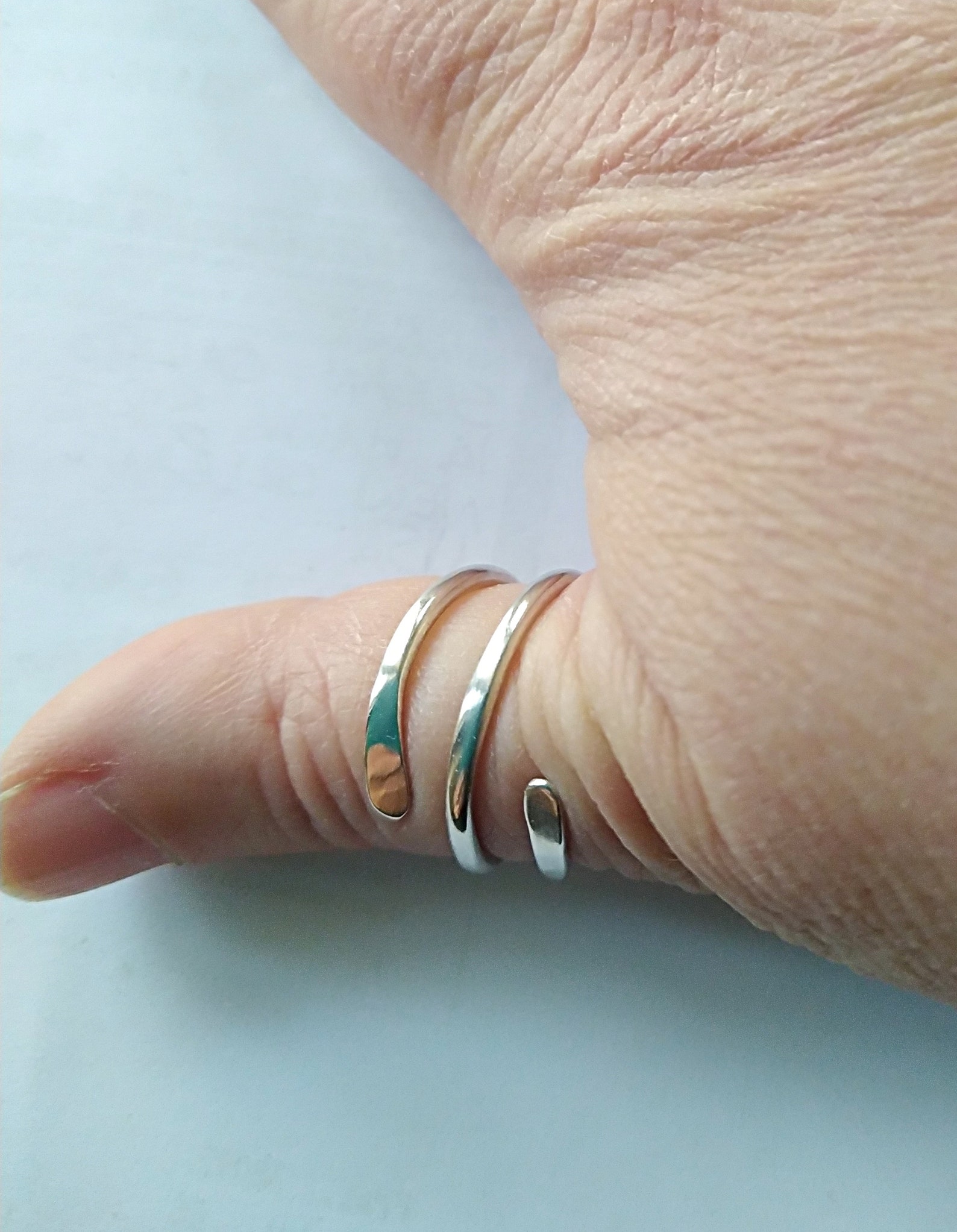 Sterling Silver Thumb Rings for Women Size 9 US. Contemporary Silver ...