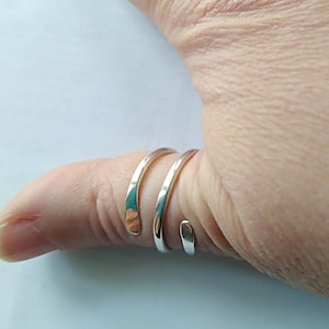 Sterling Silver Thumb Rings for Women Size 9 US. Contemporary Silver ...