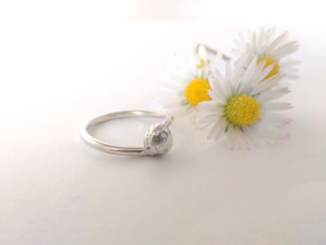 Alternative Engagement Ring. Unconventional Simple Promise Ring for Her ...