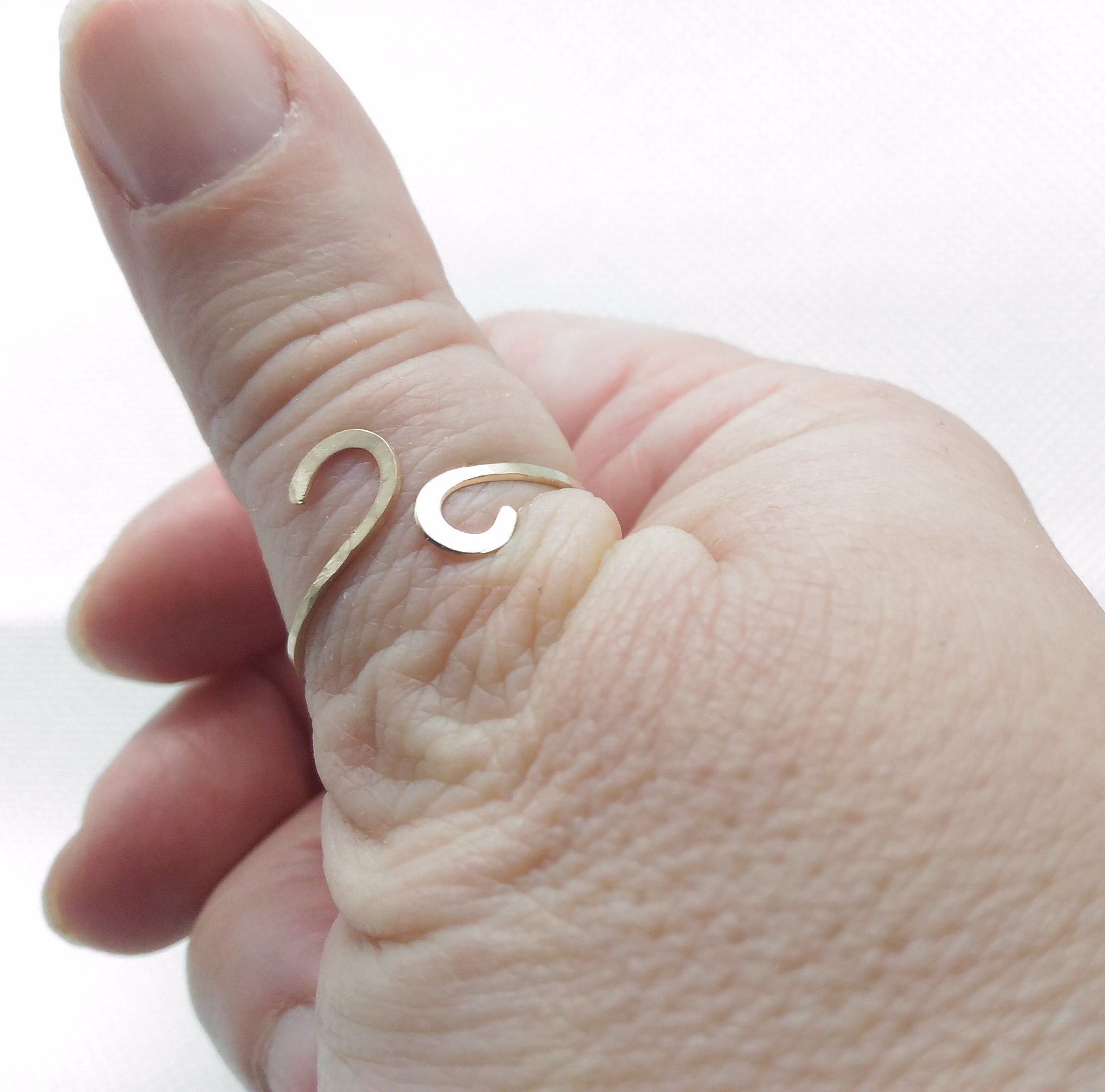 Gold Filled Thumb Rings for Women. Contemporary Jewelry. Gift for Her ...