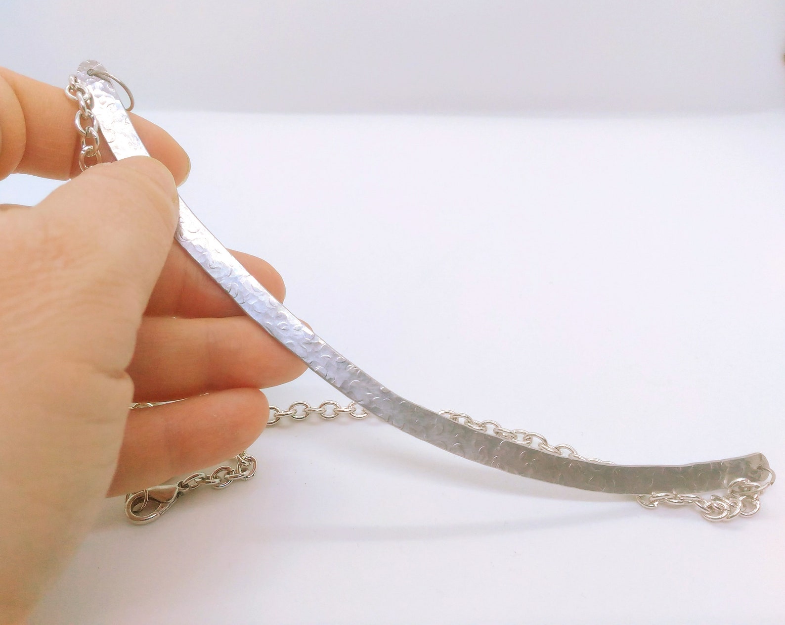 Statement Aluminium Necklace for Women. Contemporary Aluminum Jewelry ...