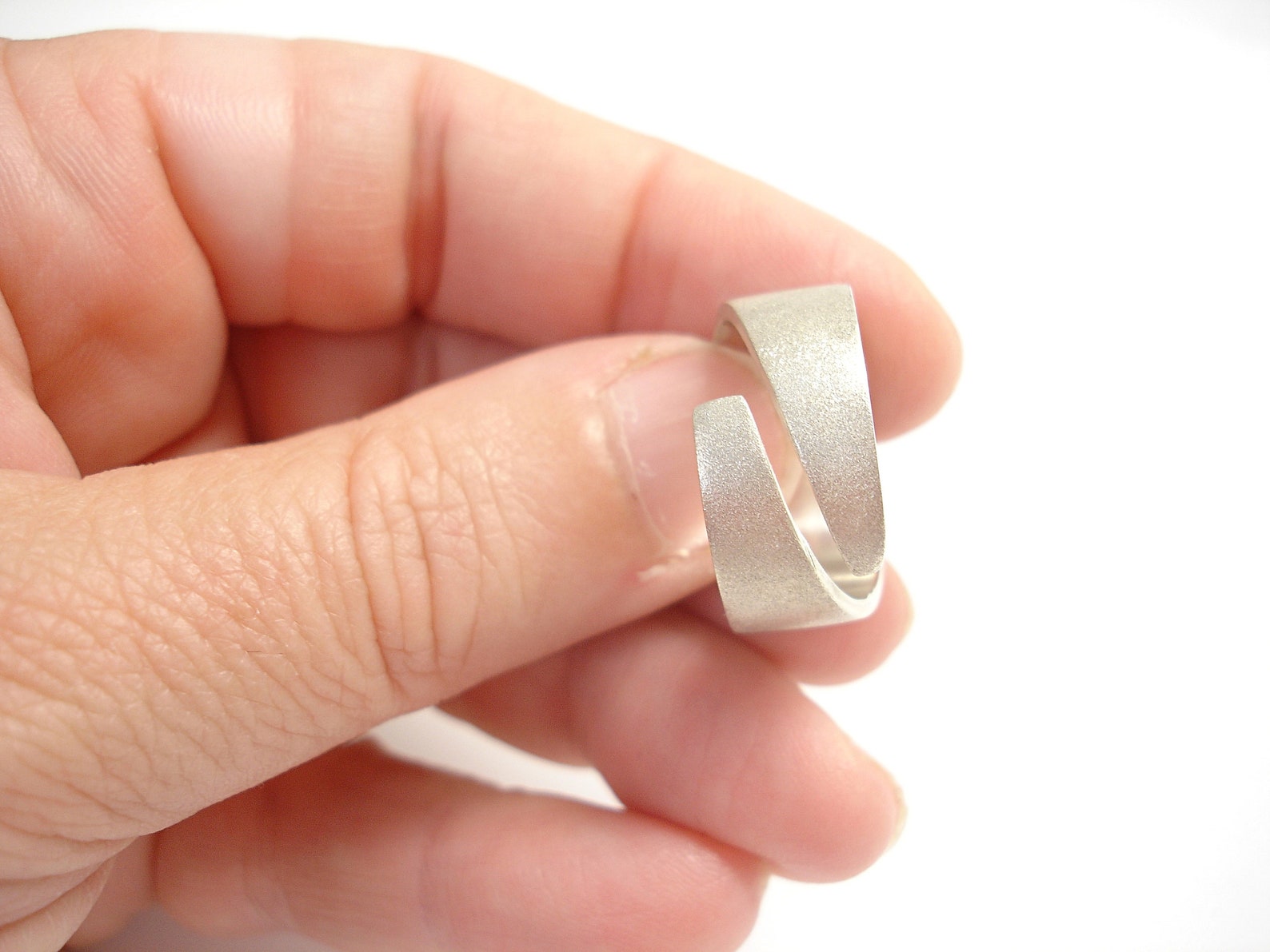 Silver Wrap Rings for Women. Bypass Ring. Band Sterling Silver Womens ...