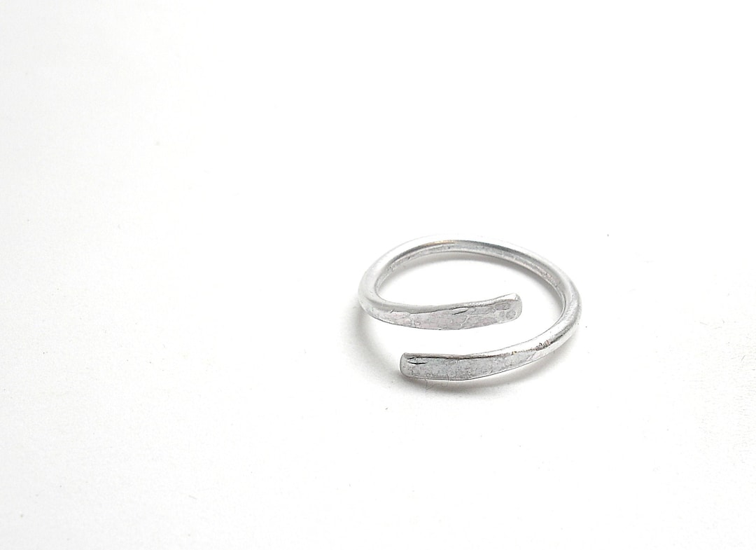Aluminum Thumb Rings for Women, Hammered Minimalist Ring for Her ...