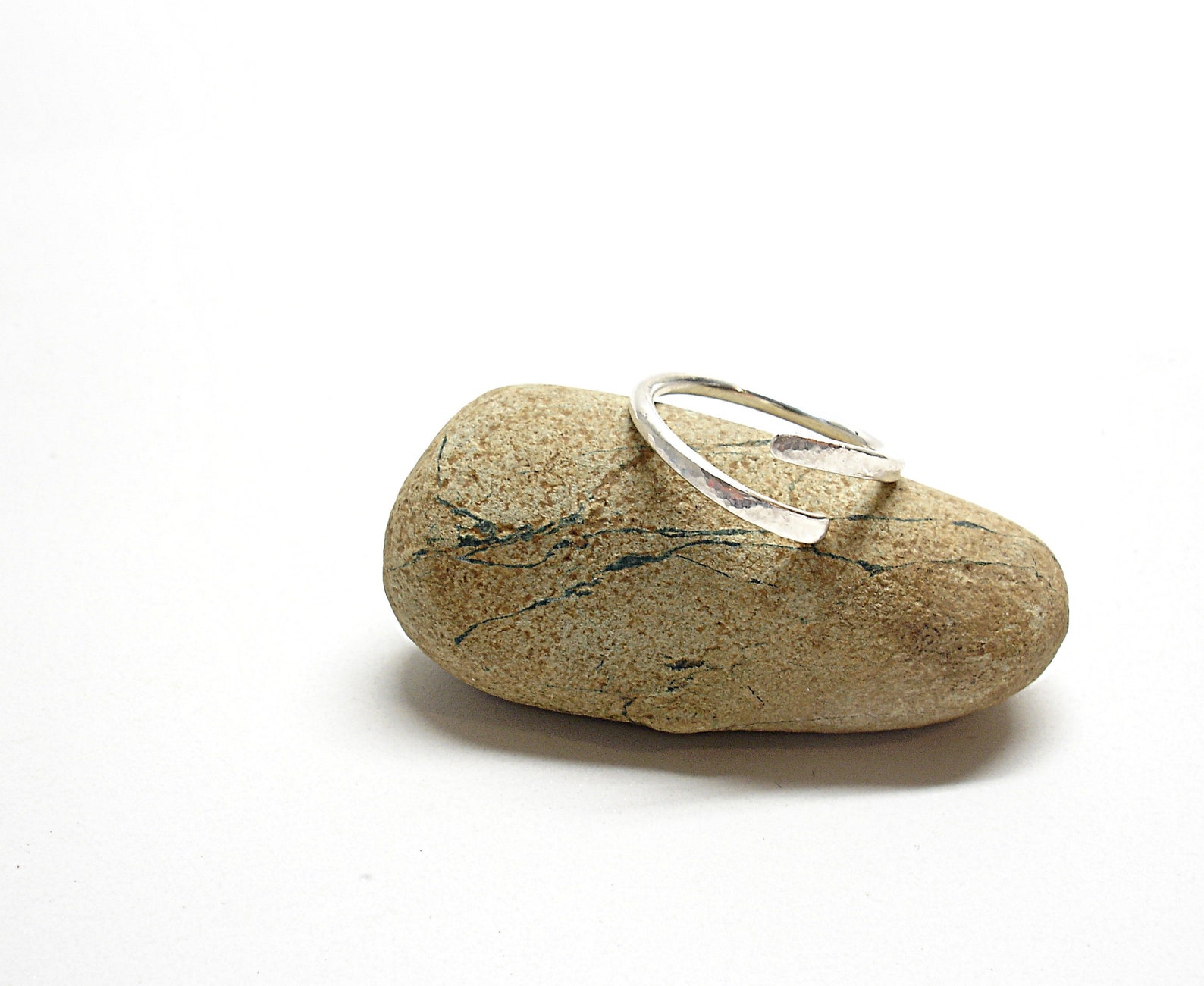 Sterling Silver Thumb Rings for Women Hammered Minimalist - Etsy