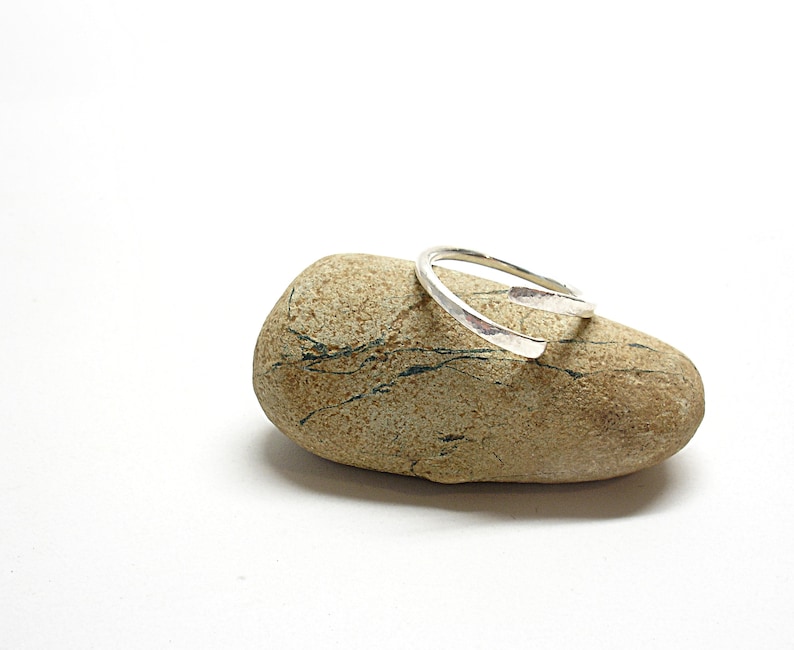 Sterling Silver Thumb Rings for Women Hammered Minimalist - Etsy