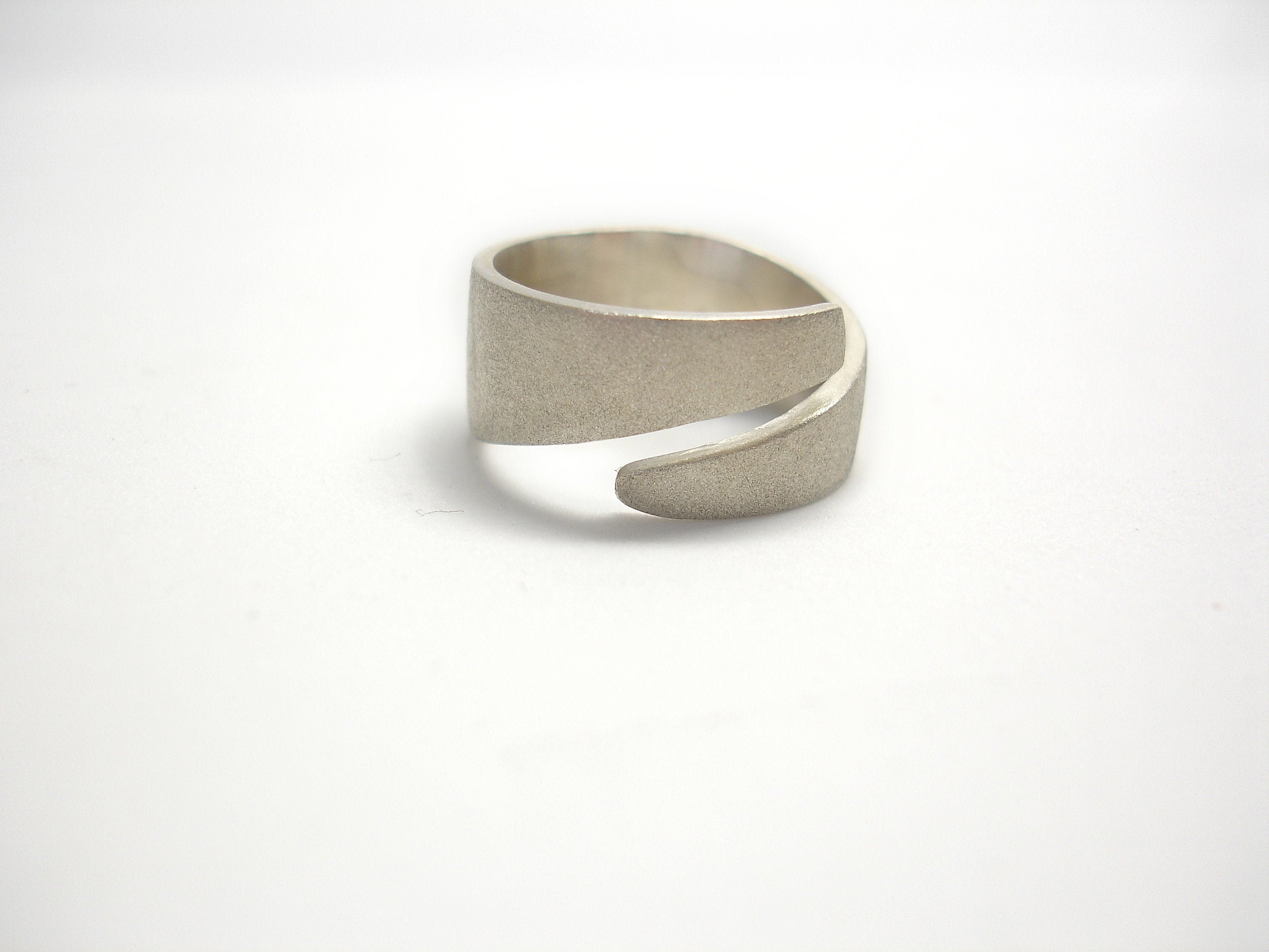 Silver Wrap Rings for Women. Bypass Ring. Band Sterling Silver Womens ...