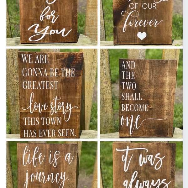 Wooden Aisle Signs - Etsy