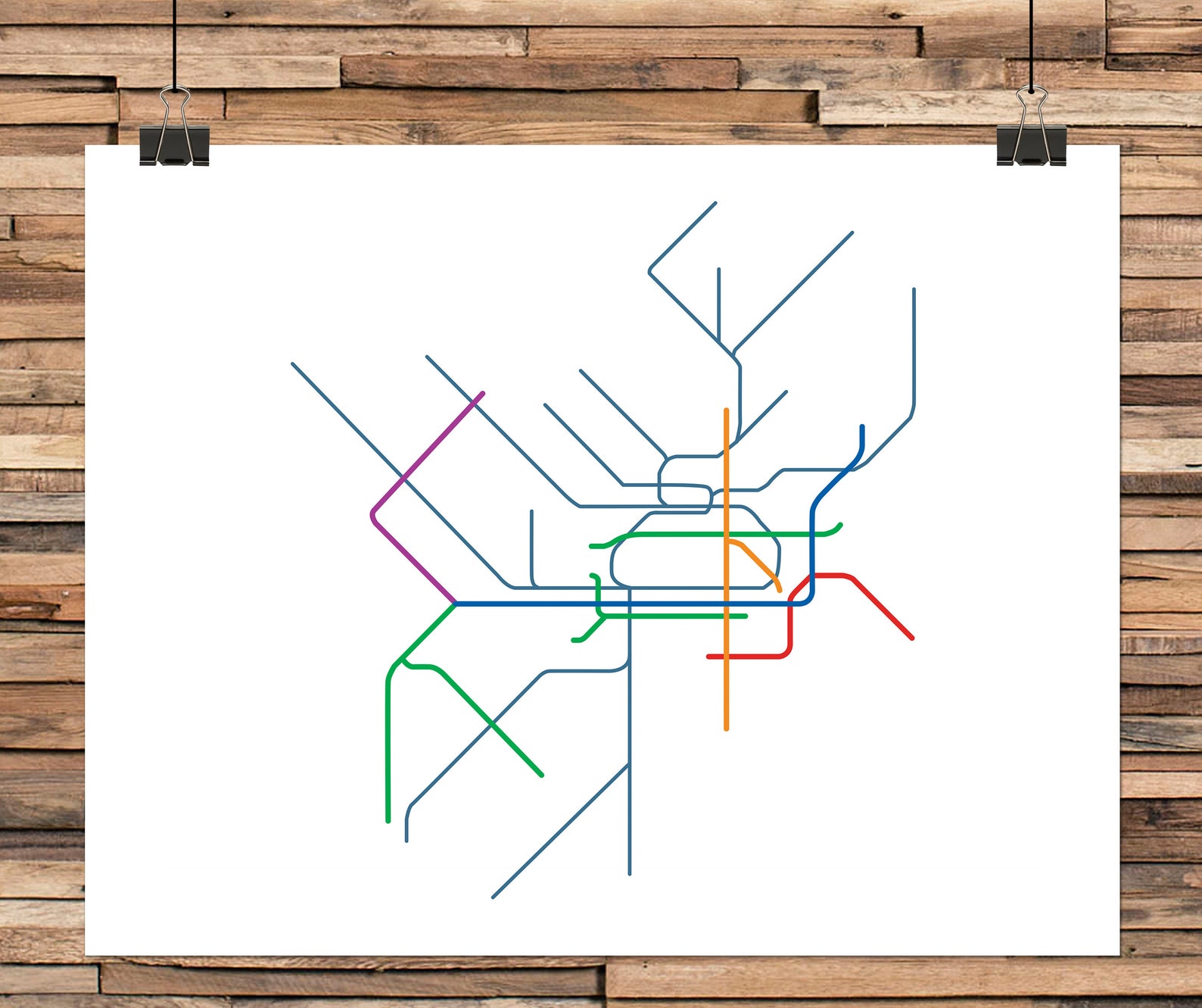 Philadelphia SEPTA Map Pennsylvania Subway Map Philly Map - Etsy