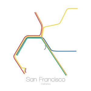 San Francisco Bart Map | Sf Bay Area Rapid Transit Map | California Map ...