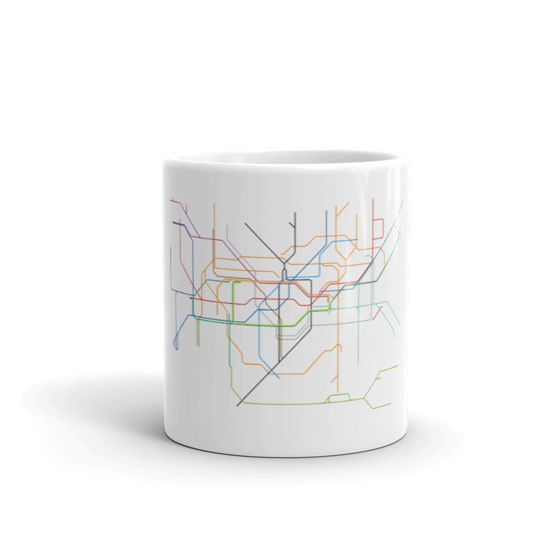 London Underground Tube Subway Map Mug City Coffee Mug Tea | Etsy
