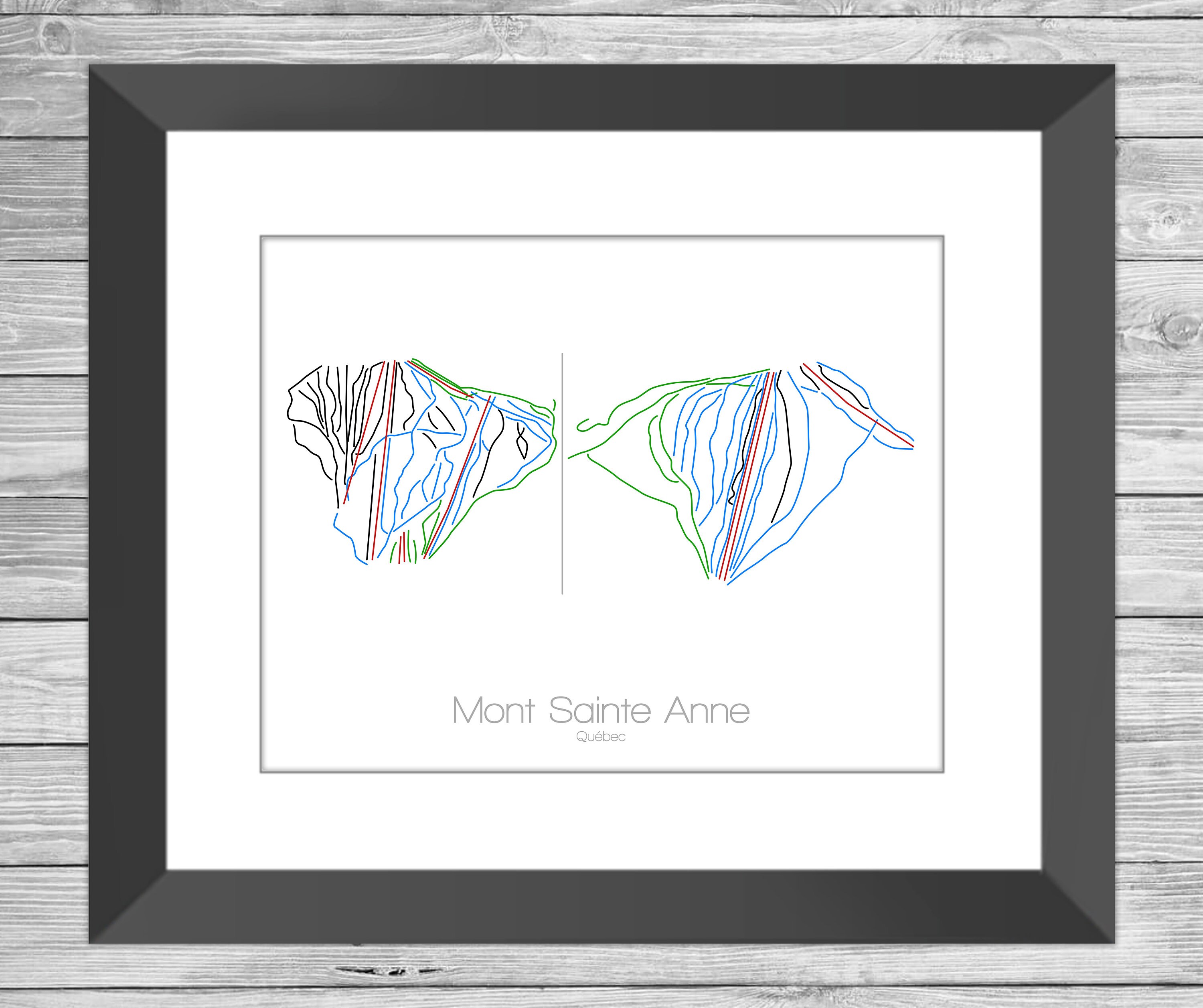 Mont Sainte Anne Ski Quebec Sainte Anne Map Tremblant Art Ontario Mount ...