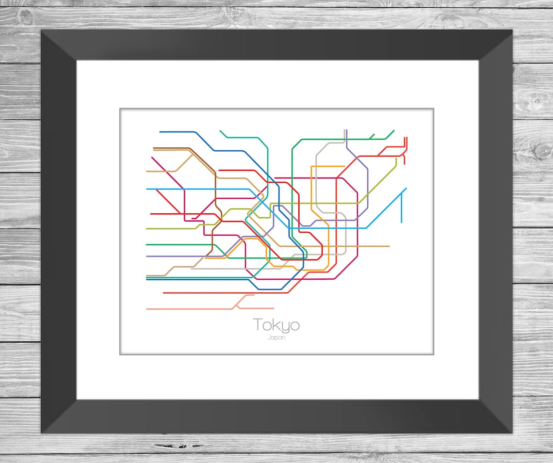 Tokyo Subway Map | Japan Subway Map | Train Map | Rail | Metro ...