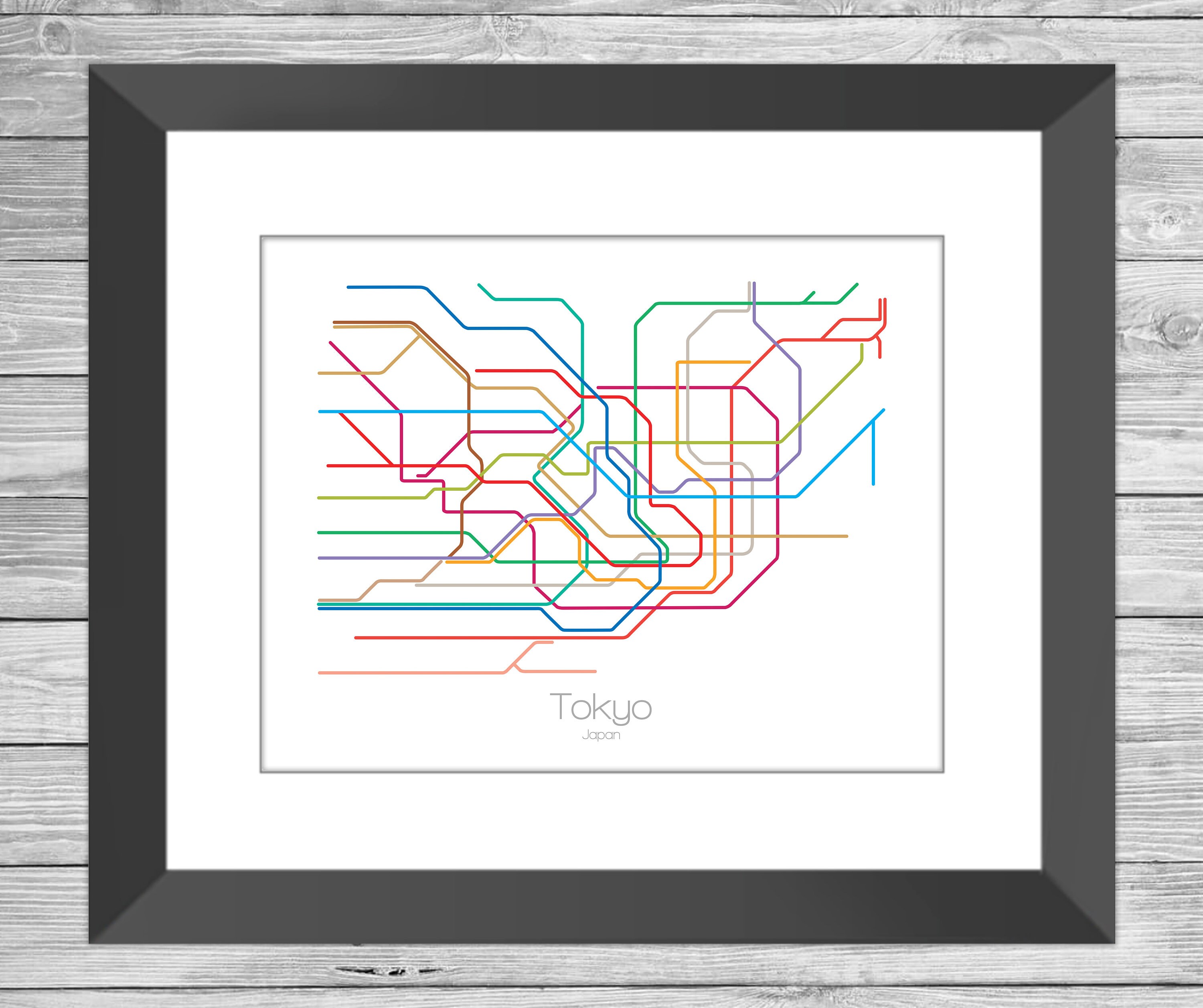 Tokyo Subway Map Japan Subway Map Train Map Rail Metro Transportation ...