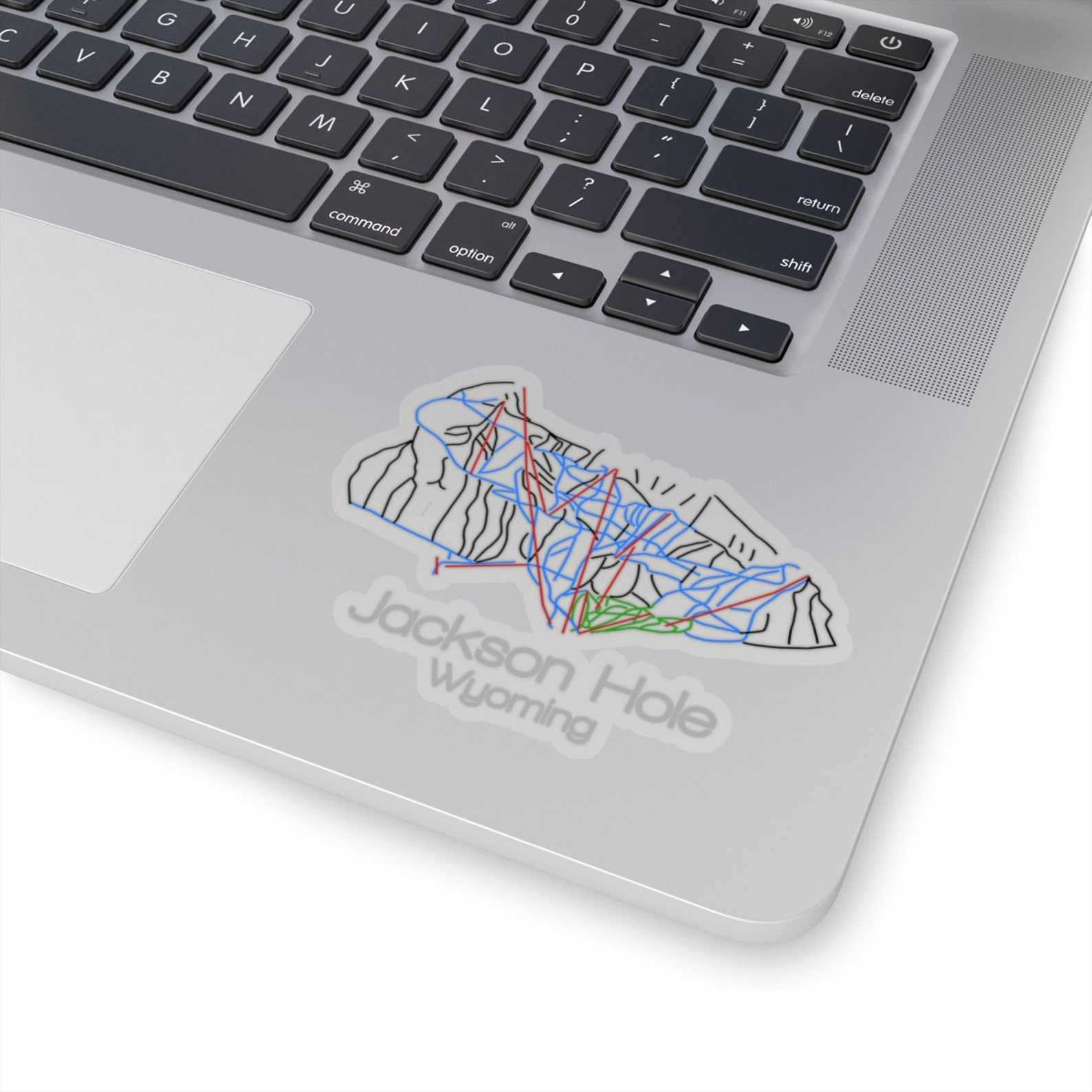 Jackson Hole Wyoming Sticker | Tail Map Sticker | Ski Sticker ...