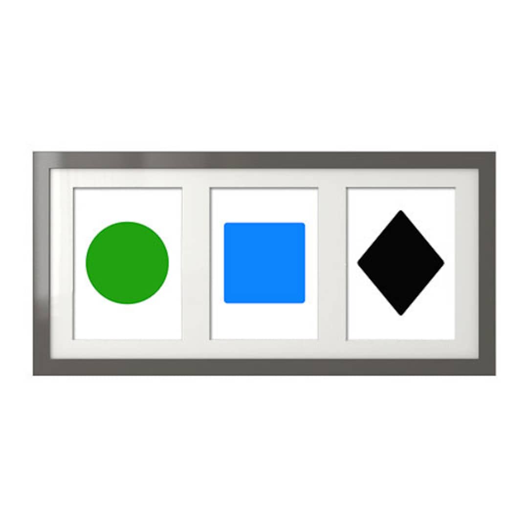 Simple Ski Signs 5x7 - Green Circle, Blue Square, Black Diamond, Ski ...