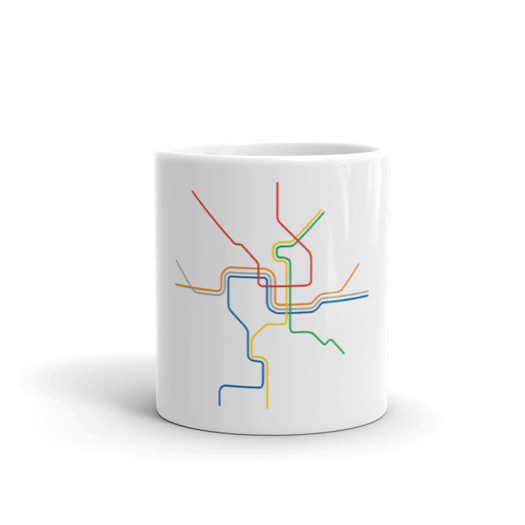 Washington Dc Subway Map Mug | City Coffee Mug | Tea Mug | District of ...