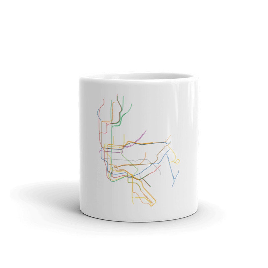 New York City Subway Map Mug | City Coffee Mug | Tea Mug | Nyc Metro ...