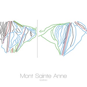 Mont Sainte Anne Ski | Quebec | Sainte Anne Map | Tremblant Art ...