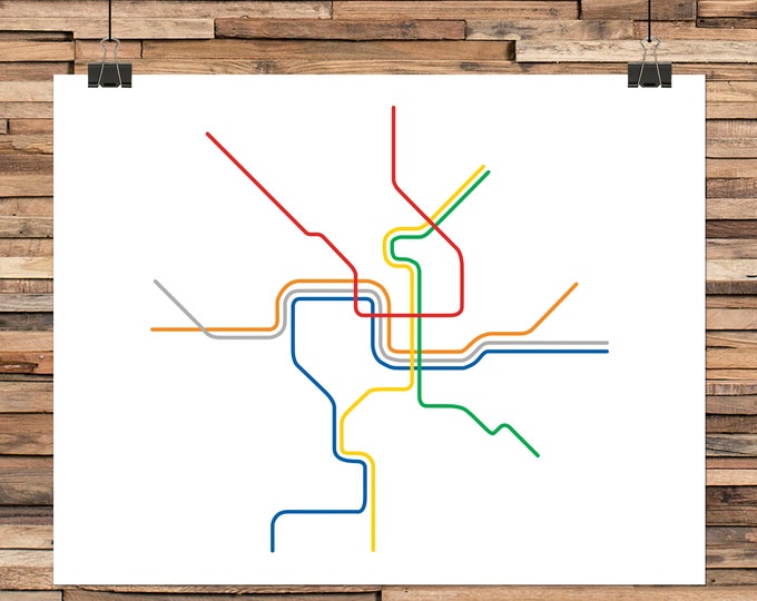 Boston T Train Map | Boston Subway Map | Boston Transportation | Boston ...