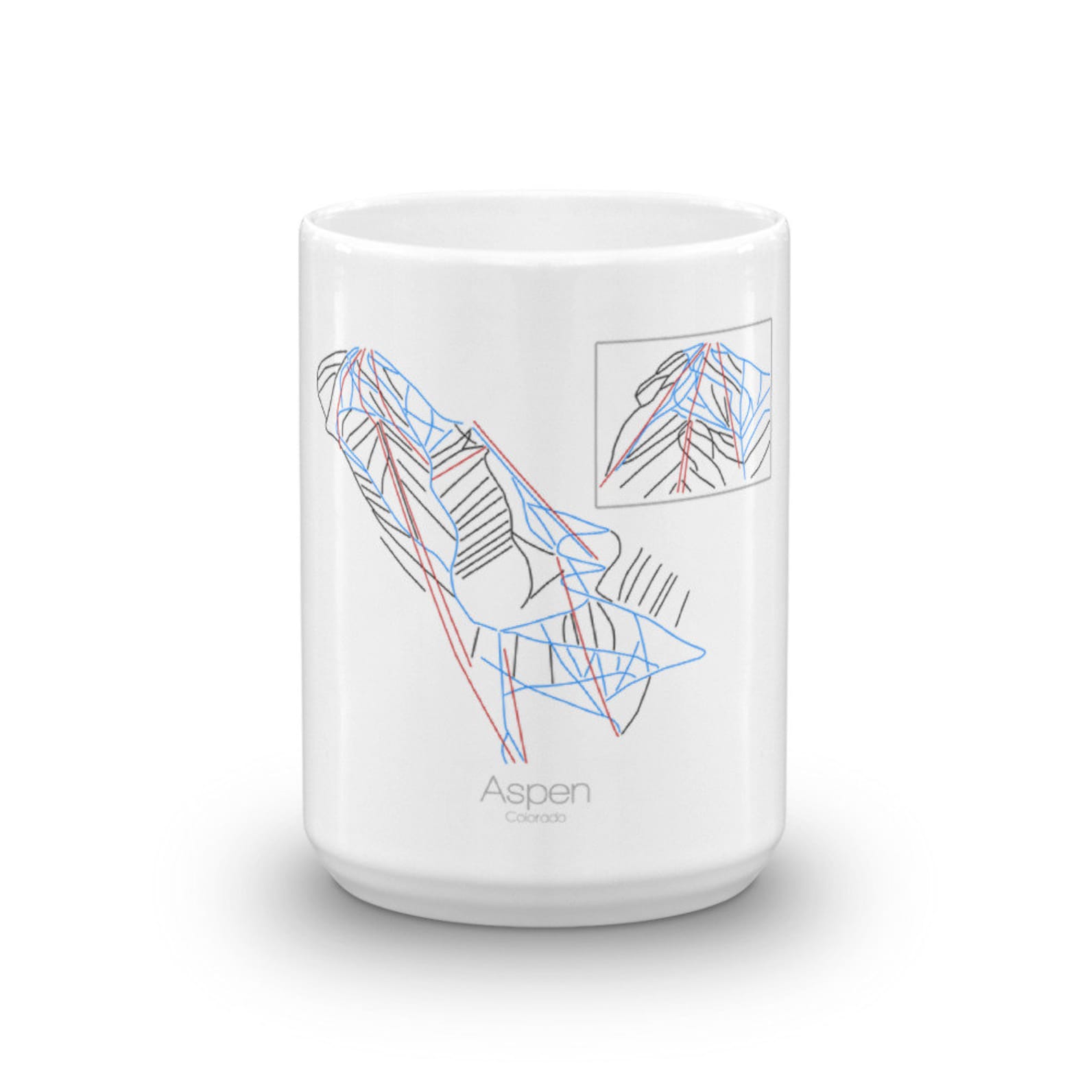 Aspen Coffee Mug | Ski Coffee Mug | Aspen Colorado | Ski Gift | Ski ...