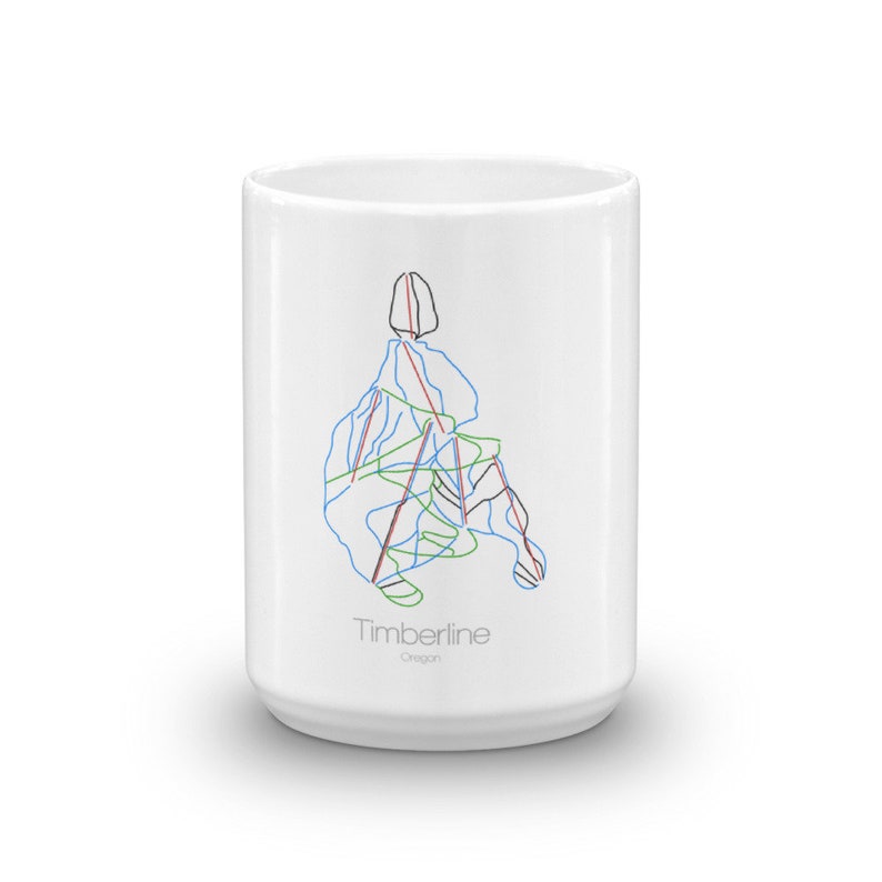 Timberline Coffee Mug | Ski Coffee Mug | Timberline Oregon | Ski Gift ...