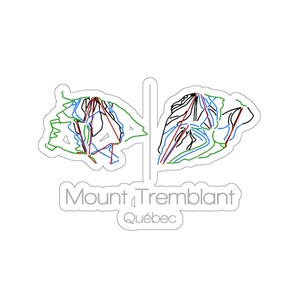 Mount Tremblant Quebec Sticker | Tail Map Sticker | Ski Sticker ...