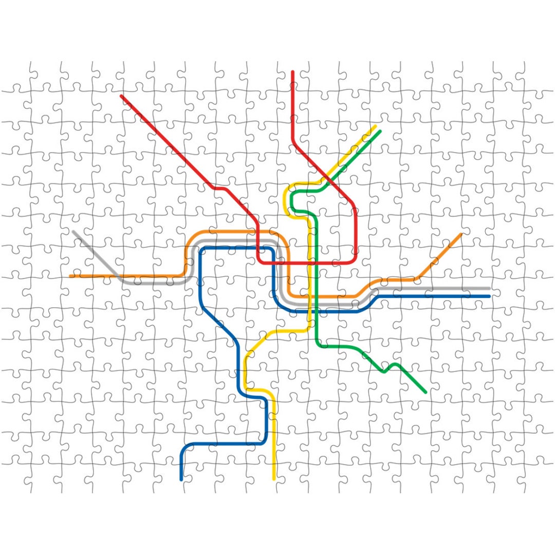 Puzzle Washington Dc Metro Subway Map | 252 Pieces - Etsy