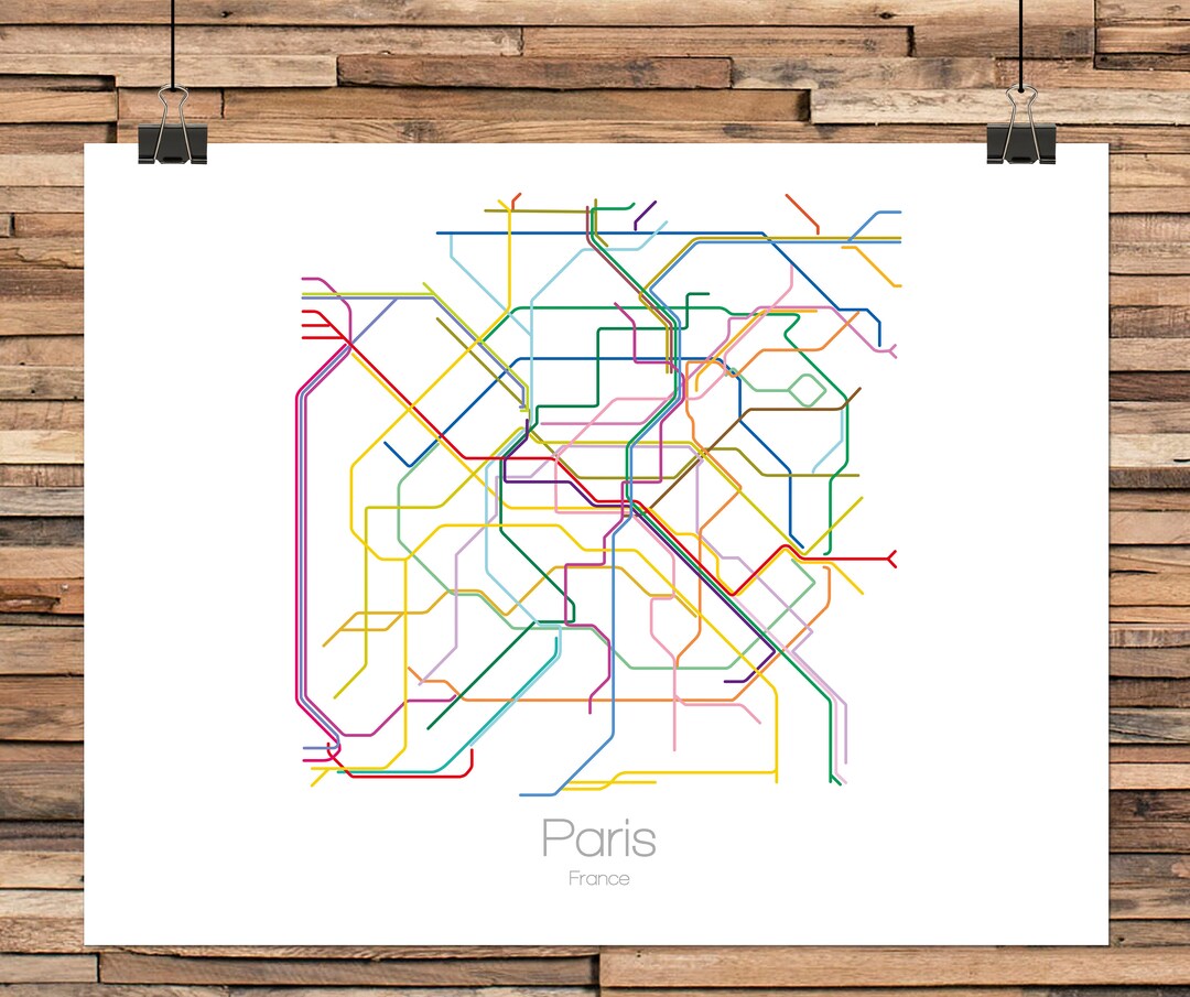 Paris France Metro Map | France Subway Map | France Map | Rail | Train ...