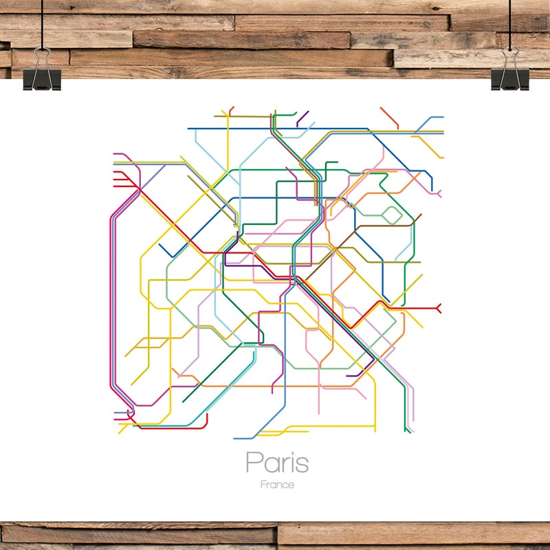 Metro Rail Poster - Etsy