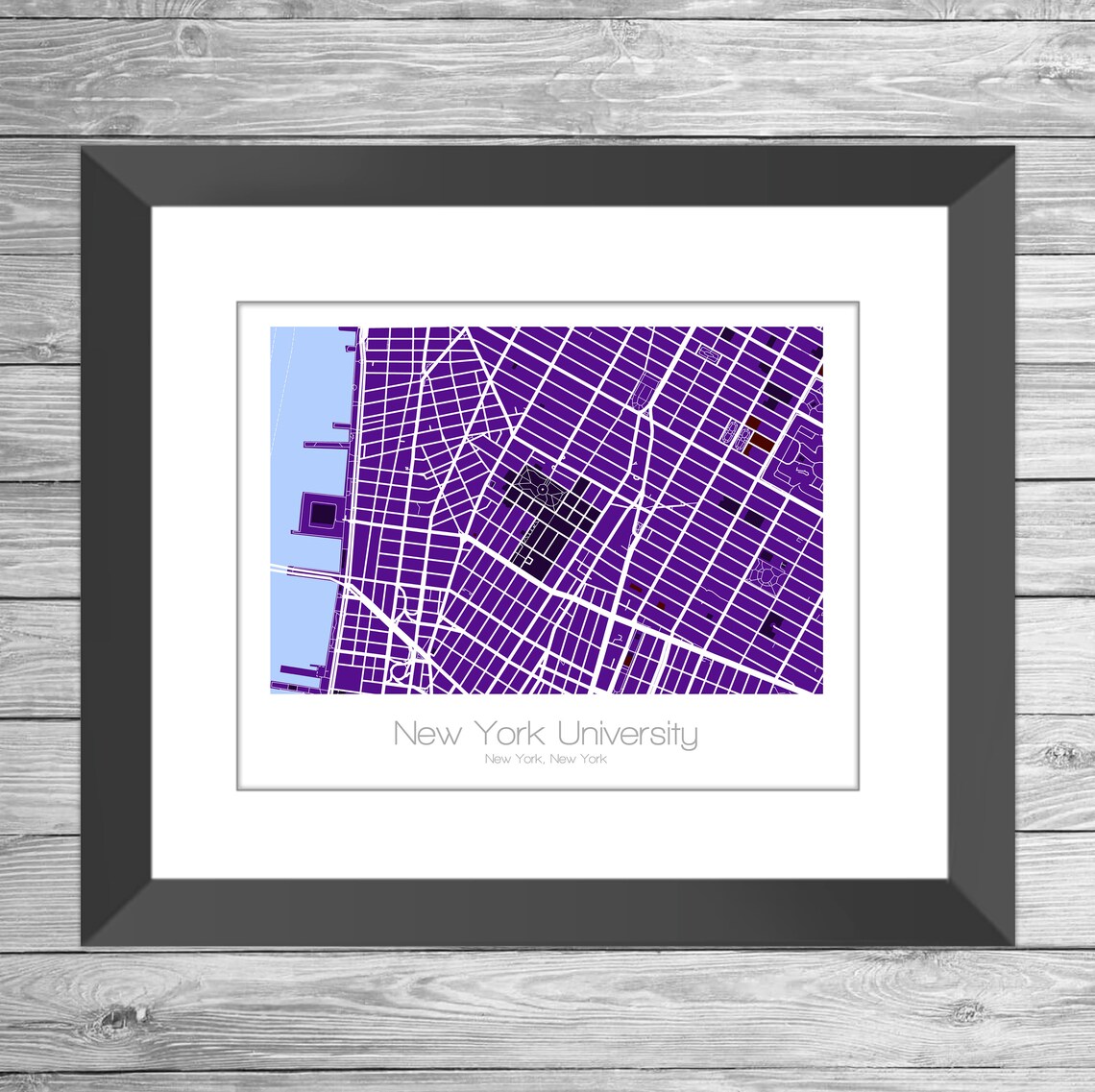 NYU Map | University Art | New York University Street | NYC Manhattan ...