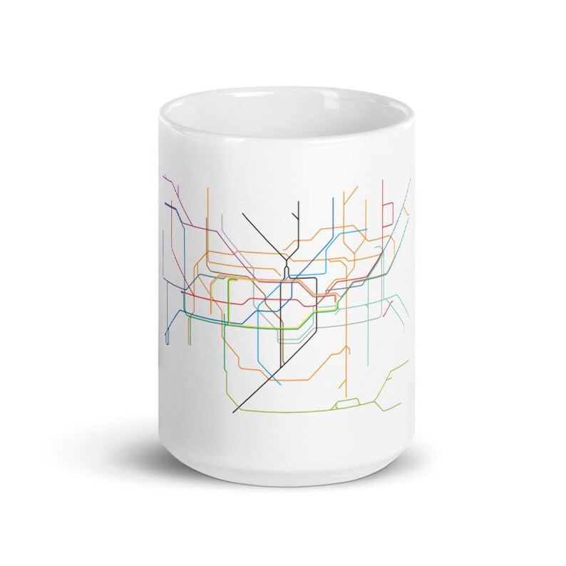 London Underground Tube Subway Map Mug | City Coffee Mug | Tea Mug ...