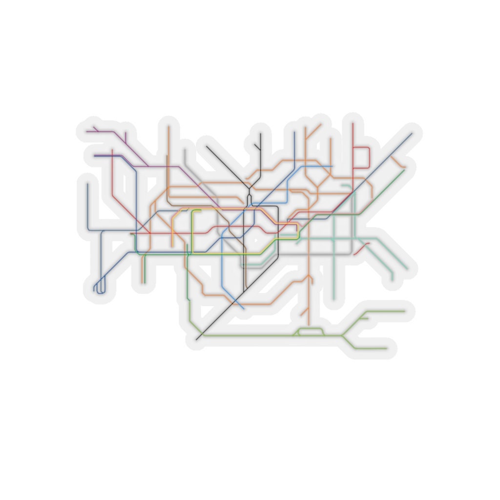 London Tube Map Sticker London Underground Map London - Etsy