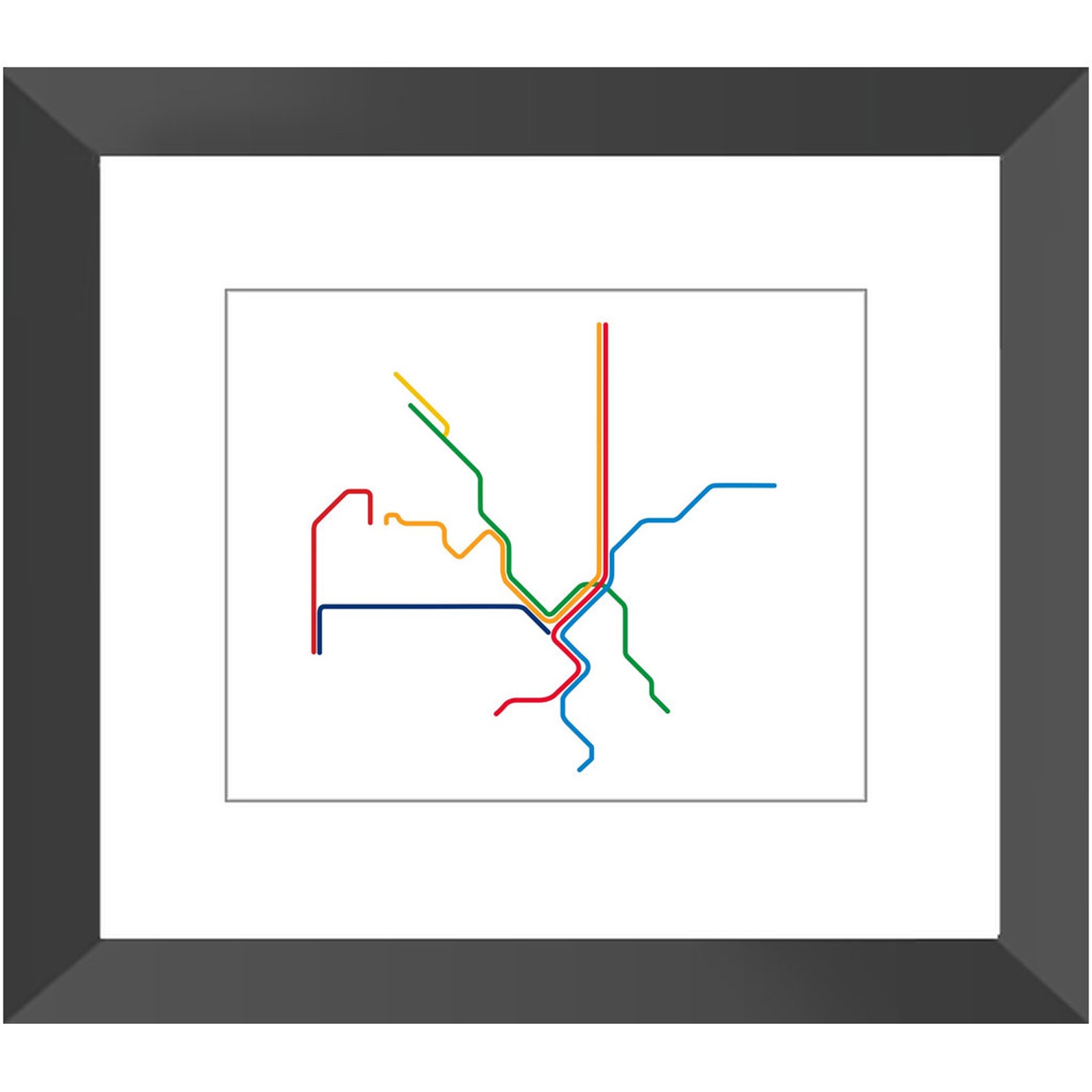 Dallas DART Map Texas Subway Map Light Rail Map Metro - Etsy