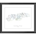 Sunday River Map Maine Me Ski Snowboard Trail Map Art Print, Poster ...