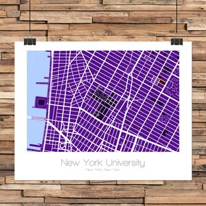 NYU Map | University Art | New York University Street | NYC Manhattan ...