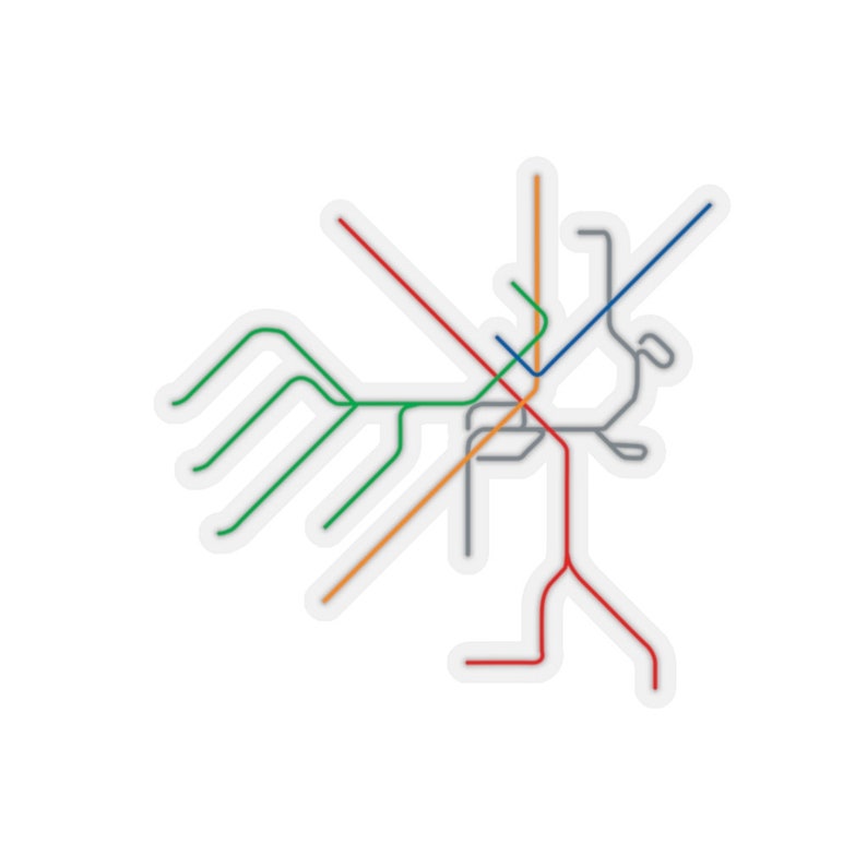Boston T Sticker | Train Map | Boston Subway Map | Boston ...